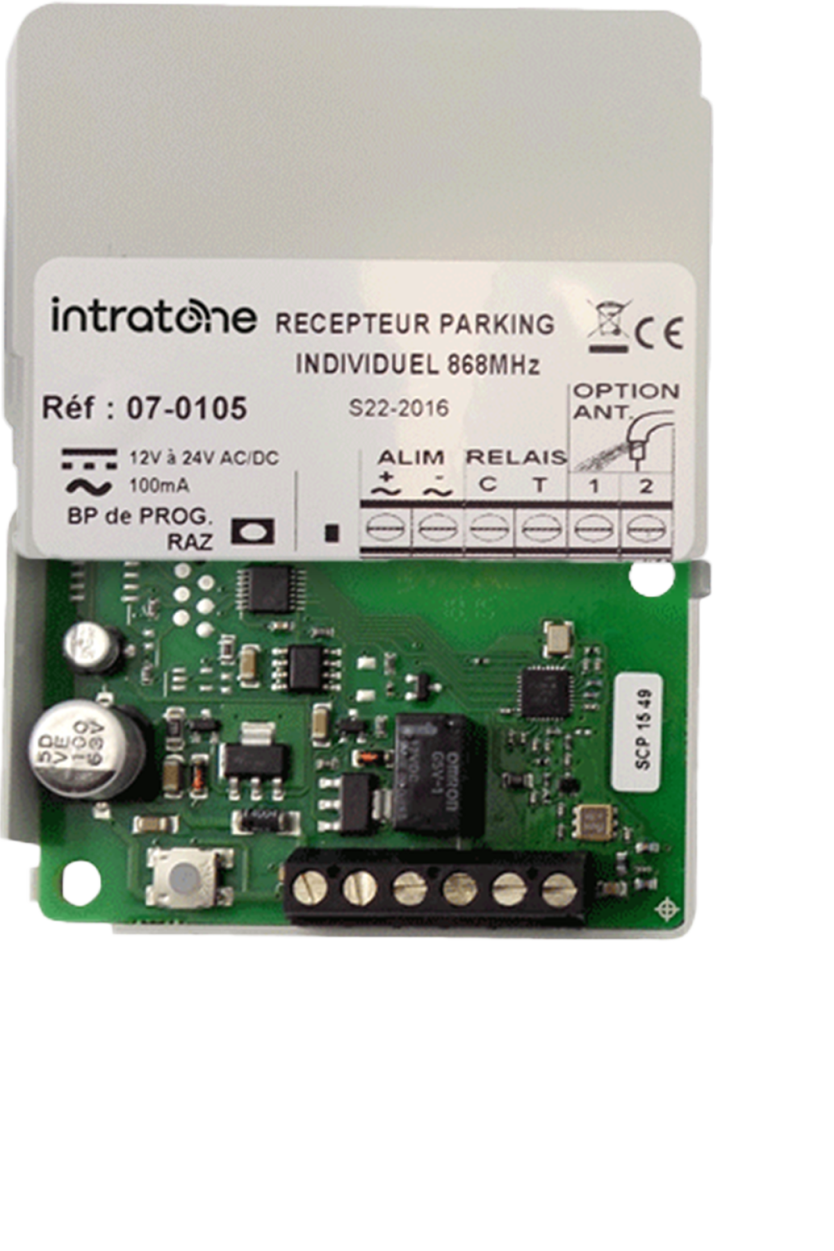 RF Receiver for Individual Car Park Access by Intratone.